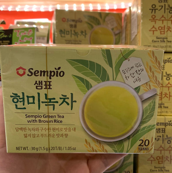 GREEN TEA WITH BROWN. RICE -SEMPIO-30 GR – Asian Alley Shopping